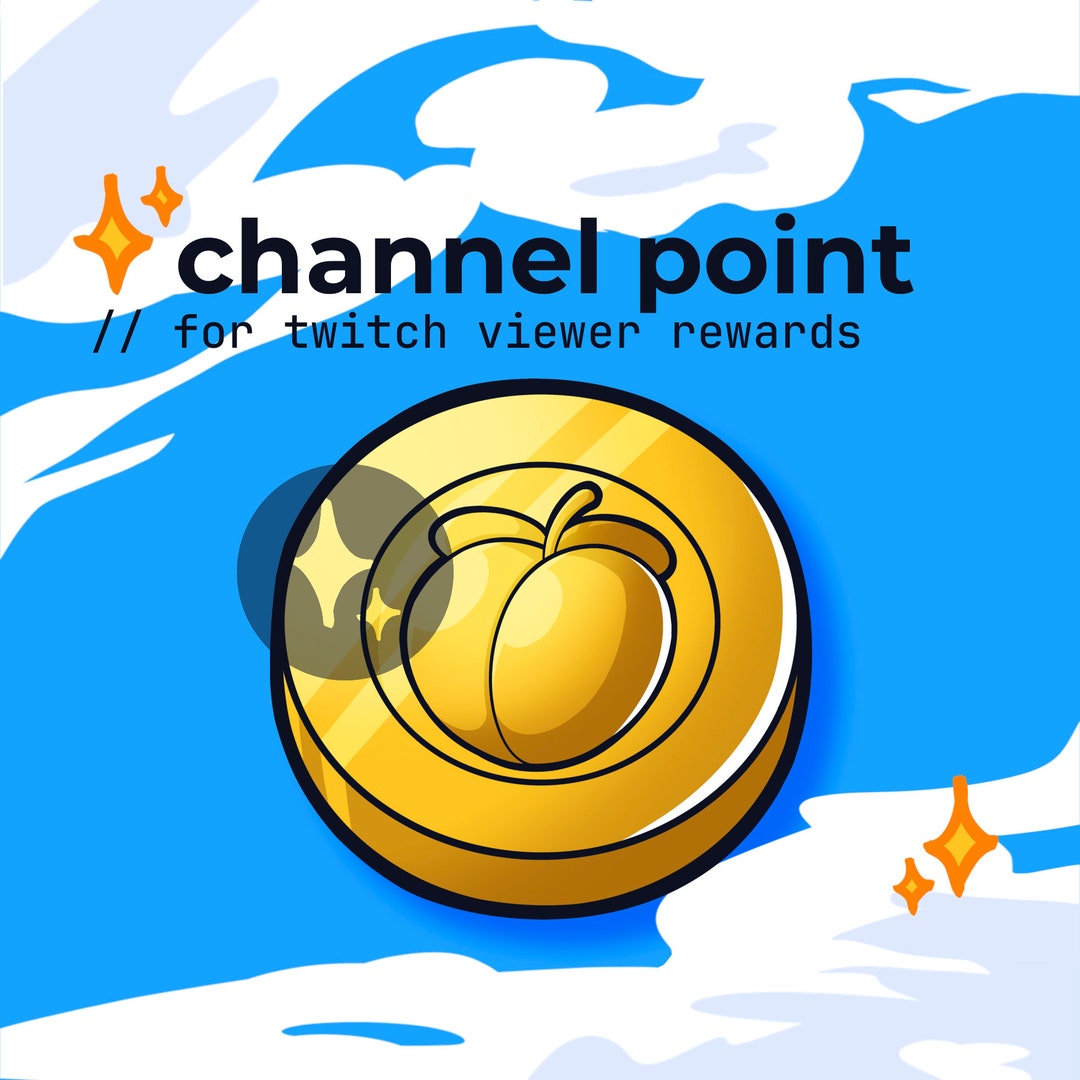 Twitch Channel Points Peach Coin // Cute Cottage Core Coins, Kawaii ...