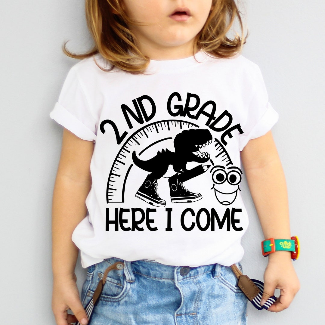 2nd Grade SVG, 2nd Grade Dino Here I Come SVG, 2nd Grade, Back to ...