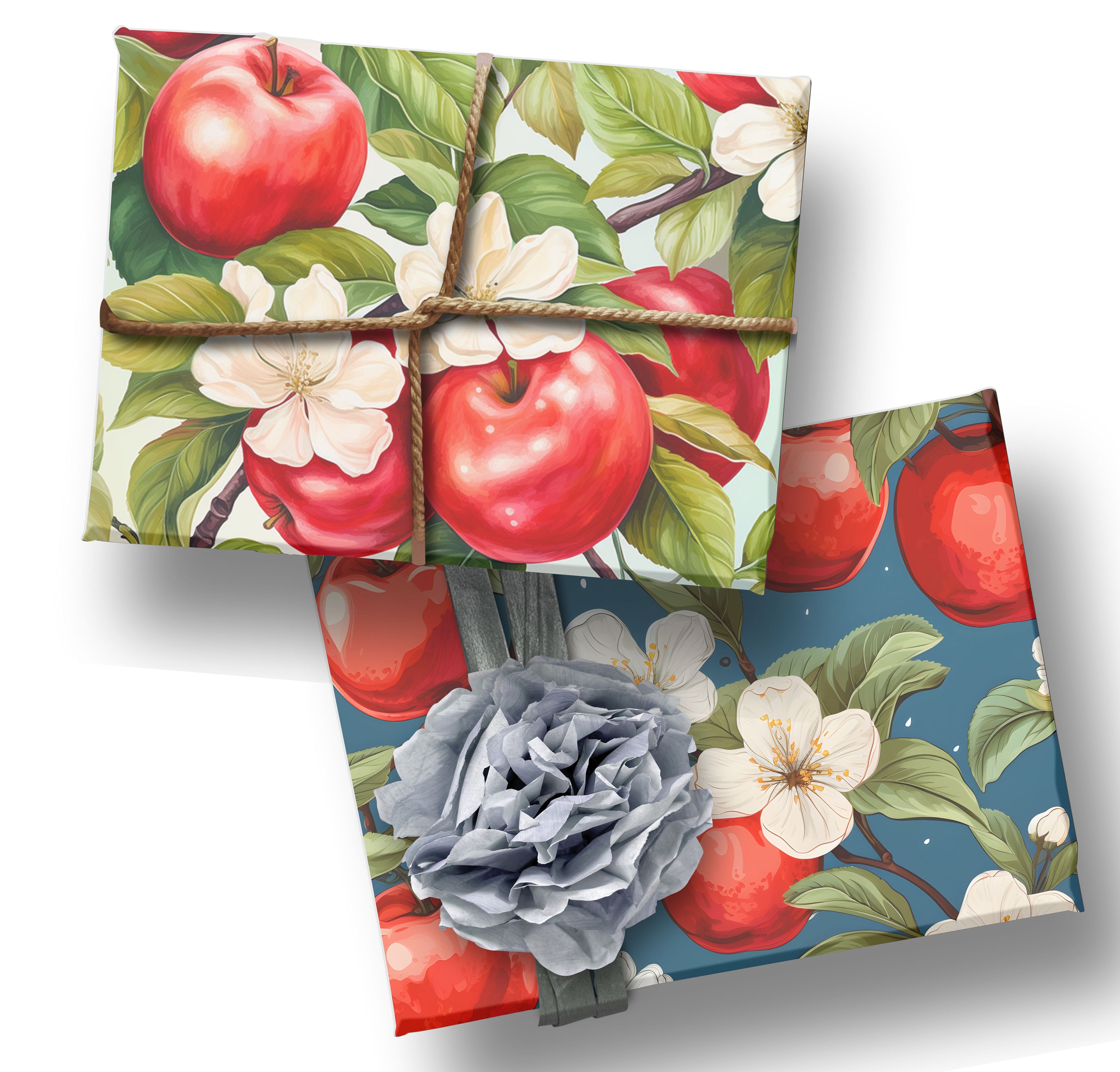 Apple Seamless Pattern Fruits Digital Paper, Apple Background, Digital ...