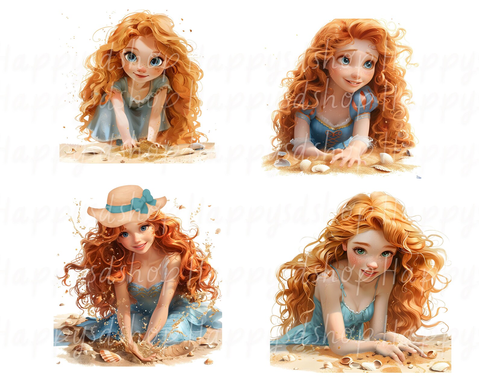 Beach Girls Clipart, Summer Girls, Summer Beach PNG, Girl on the Beach ...