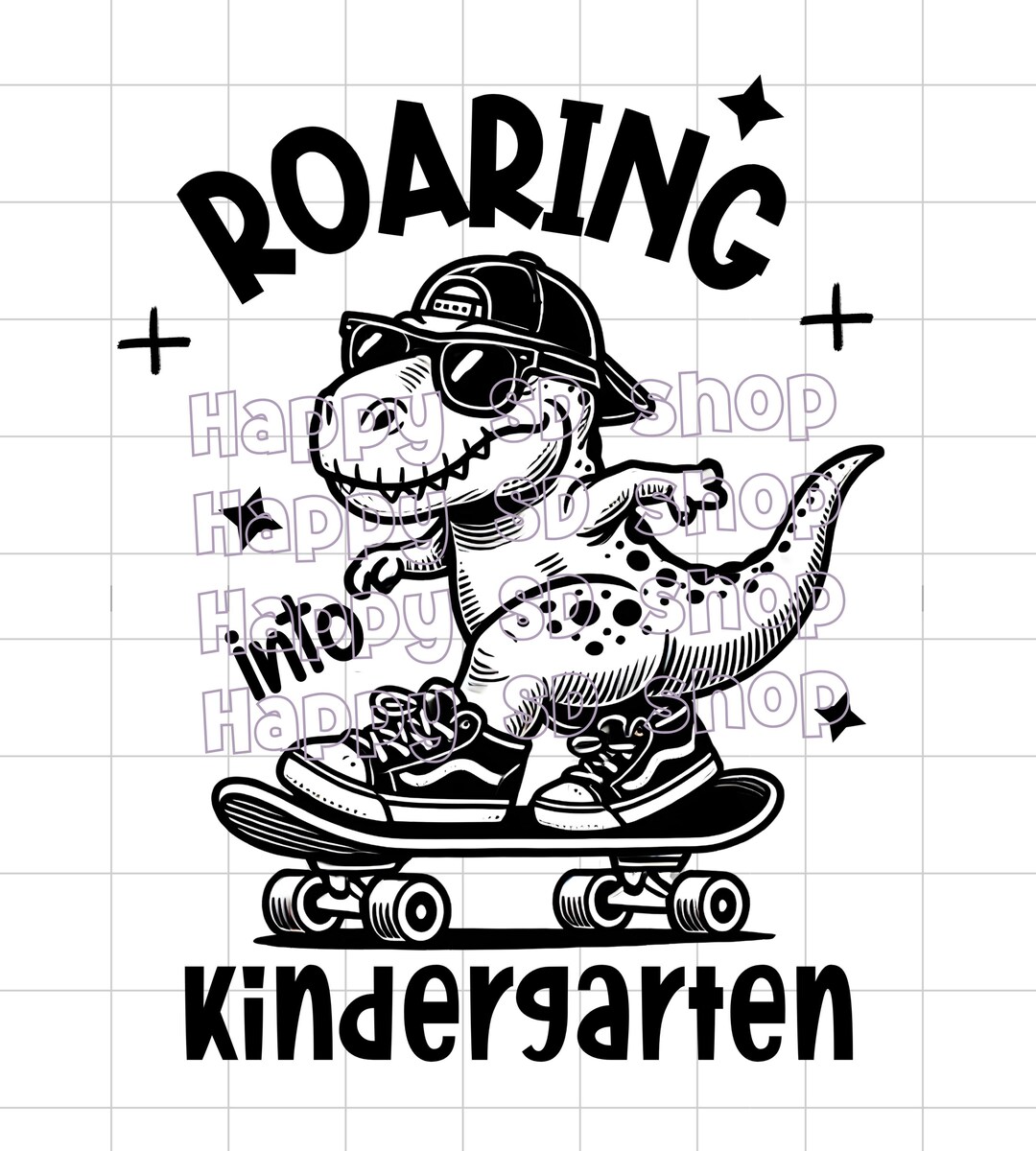 Roaring Into Kindergarten Png, Dino Back to School Png, Prek Dinosaur ...