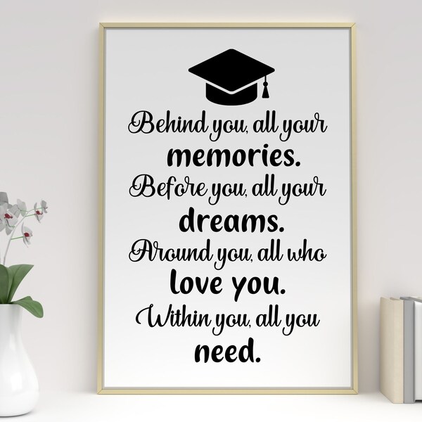 Graduation Quote Art - Etsy