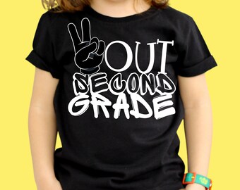 Second Grade SVG Last Day of School Svg Peace Out Second - Etsy
