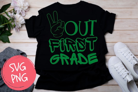 Peace out first grade SVG Last School SVG Boy Graduation | Etsy