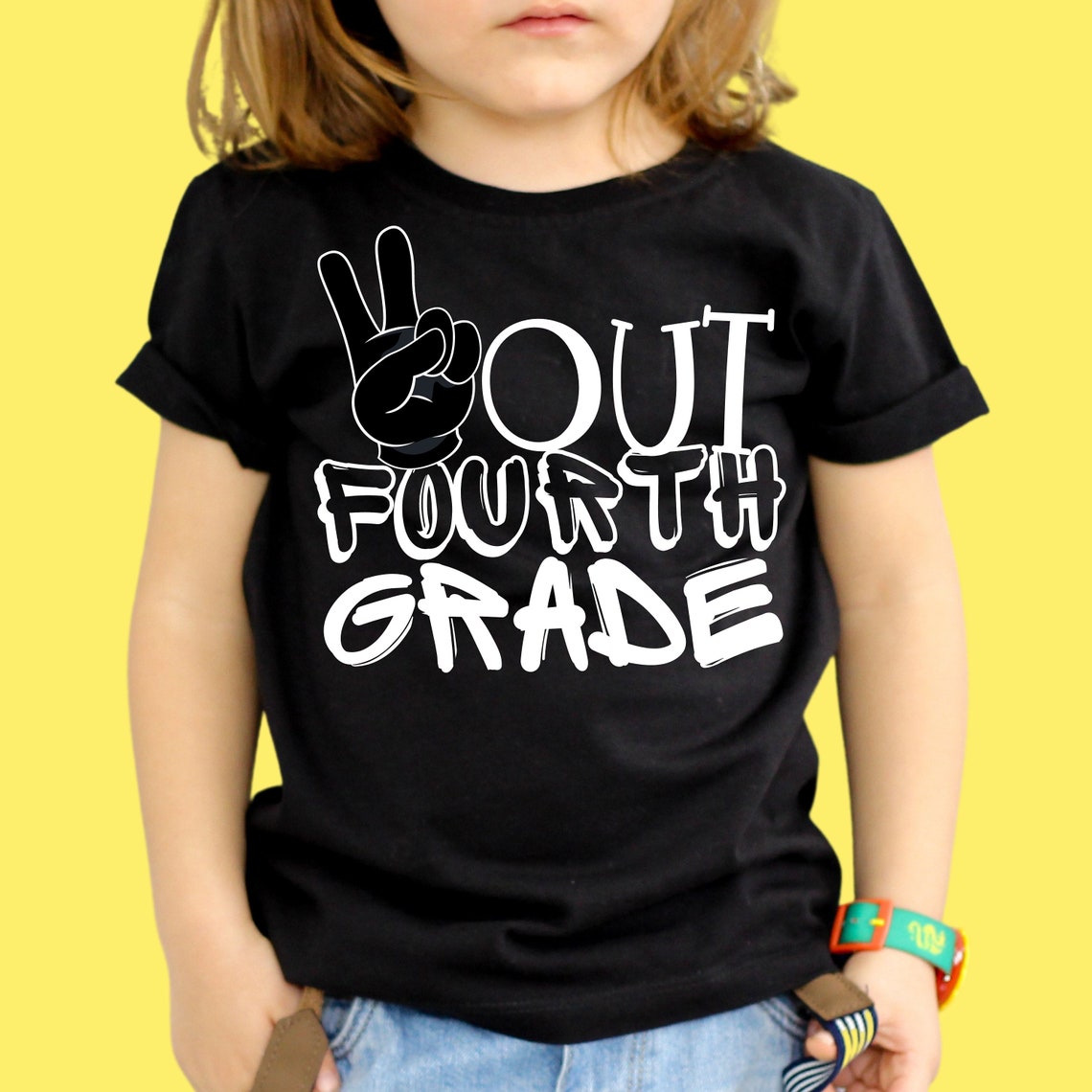 Peace Out Fourth Grade Svg, Last Day of School, Fourth Grade Svg, Kids ...