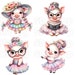 Cute Pig Watercolor Clipart, Piglet Clip Art PNG, 28 Watercolor ...