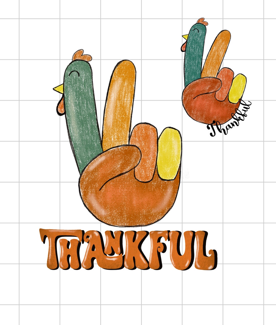 Thanksgiving Turkey Peace Sign Png, Turkey Thankful Png, Thanksgiving ...