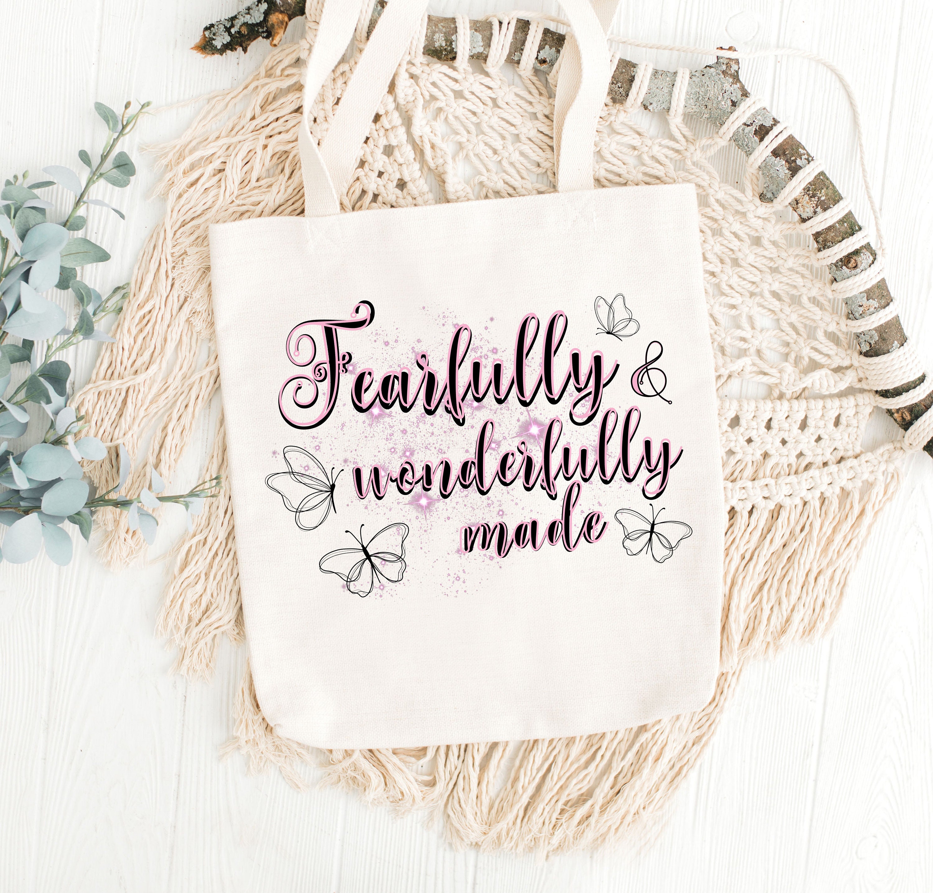 Fearfully and Wonderfully Made PNG, Bible Verse PNG, Scripture Png ...