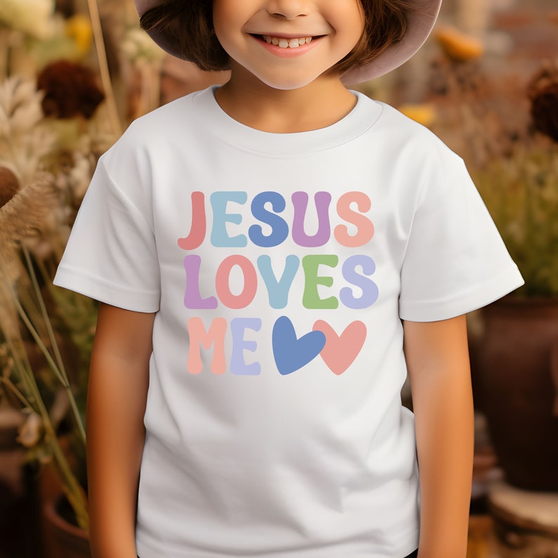 Jesus Loves Me PNG, Biblical Toddler Tee Design, Bible Verse Png ...