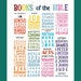 Books of the Bible Poster Christian Wall Art Sunday School Decor ...