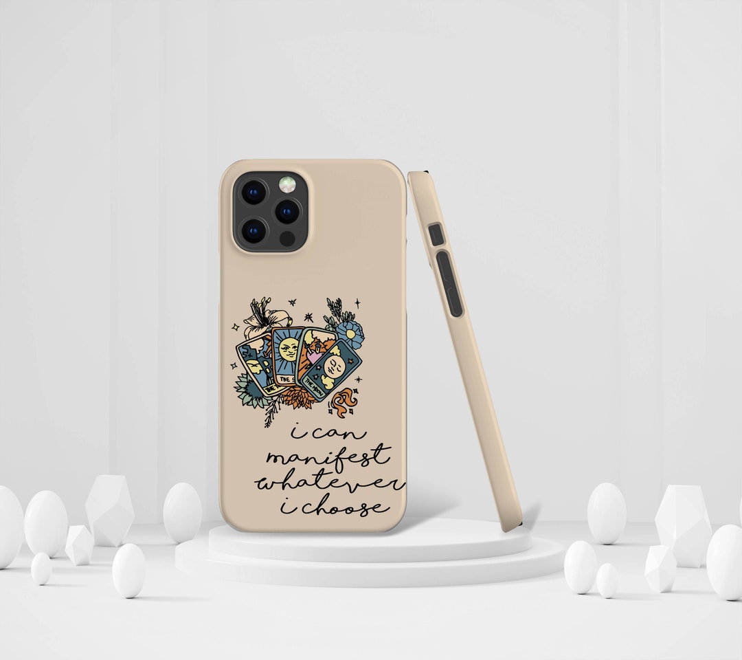 Manifest Positivity, Affirmations Tough Phone Case iPhone 14 13 12 11 ...