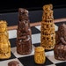 Made to Order Chess Set, Reynard the Fox Design in a Stone and Walnut ...