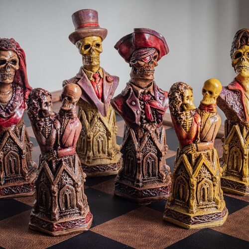 Made to Order Chess Set Ornate Staunton Design in Stone and - Etsy