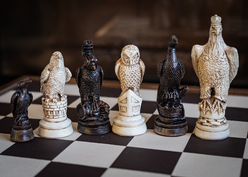 Made to Order – Chess Set, British Birds, Similar to Set in Blade ...