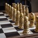 Made to Order Chess Set Victorian Design in Aged Cream and - Etsy