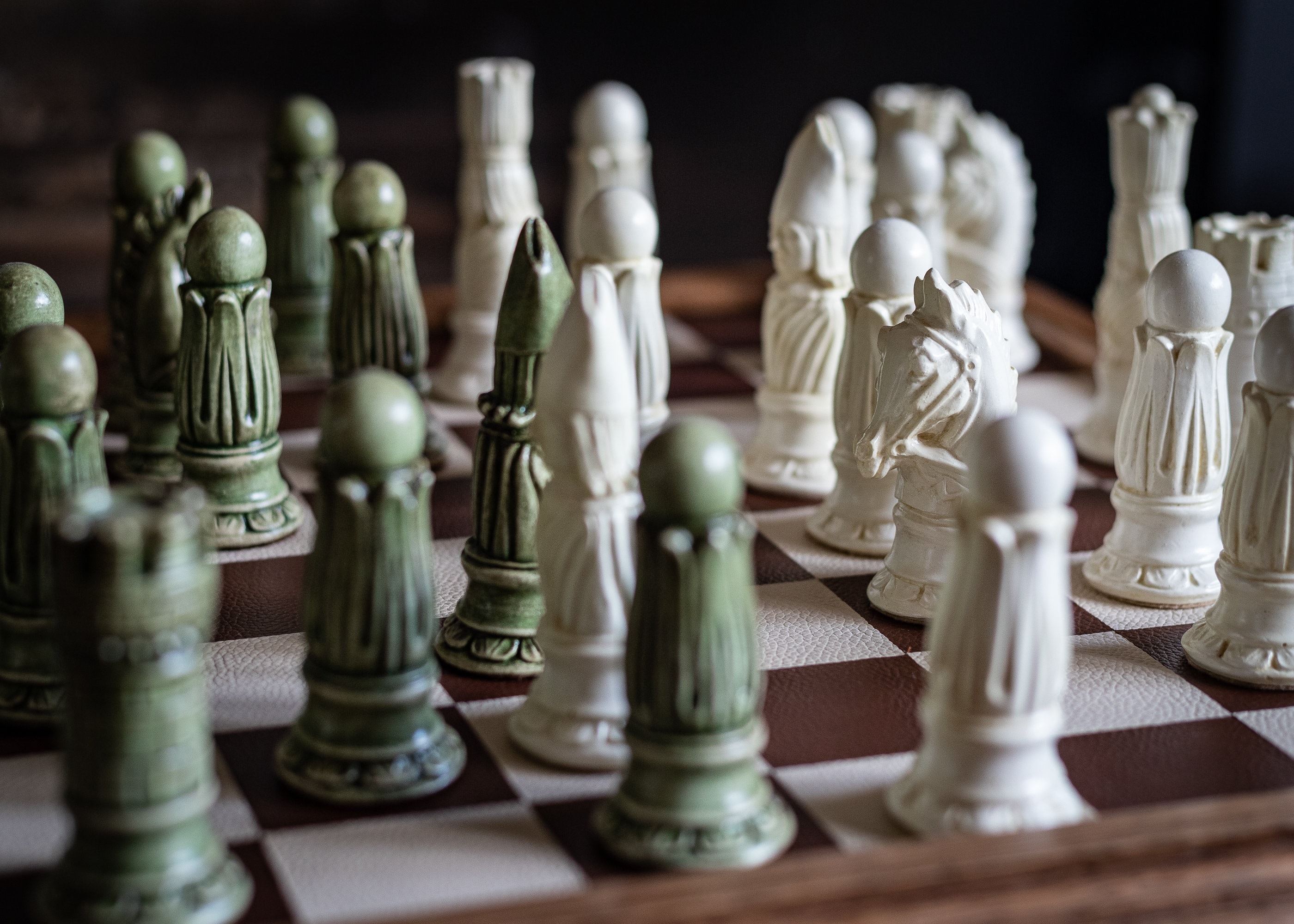 Made to Order Chess Set Victorian Design in a Stone and - Etsy