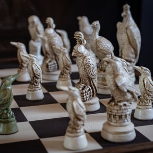 Made to Order - Chess Set, British Birds, Similar to the Set in Blade ...