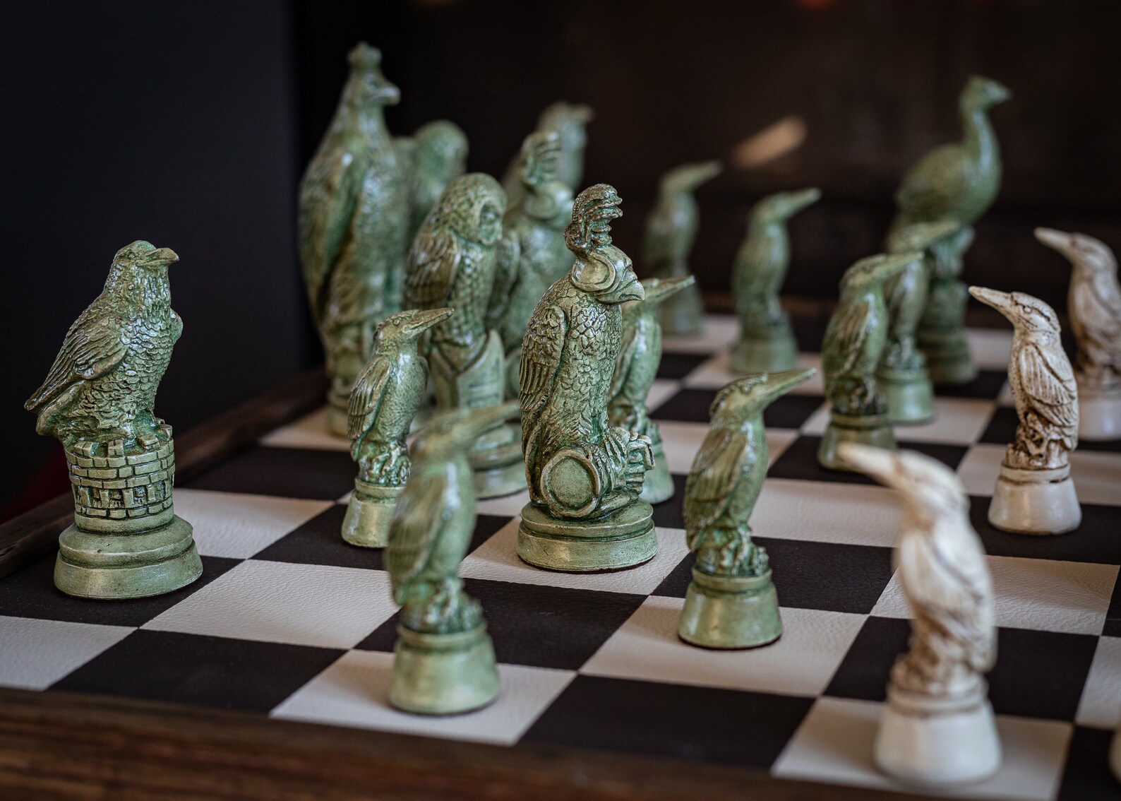 Made to Order - Chess Set, British Birds, Similar to the Set in Blade ...