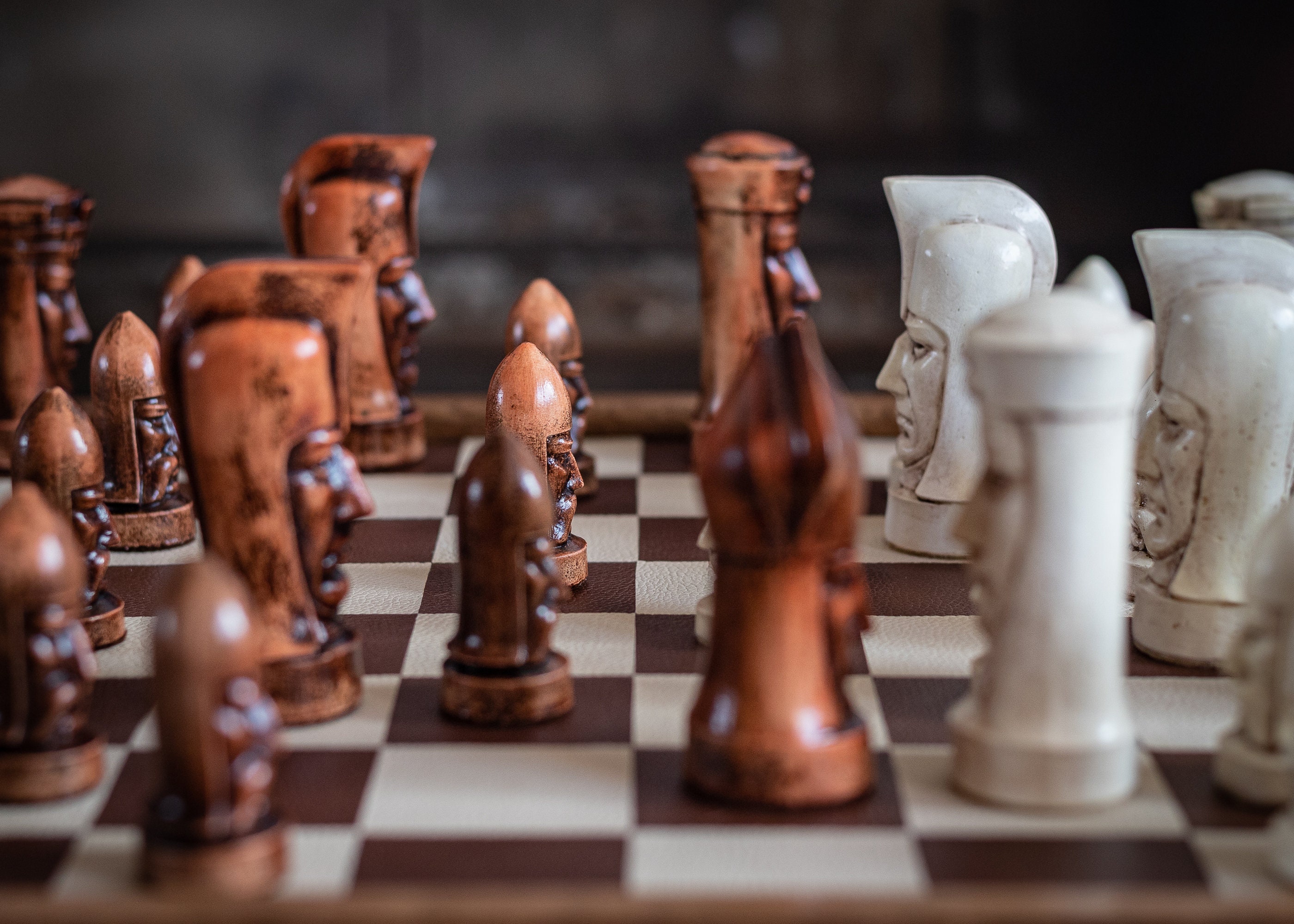 Made to Order Chess Set Gothic Heads Similar to One Used - Etsy