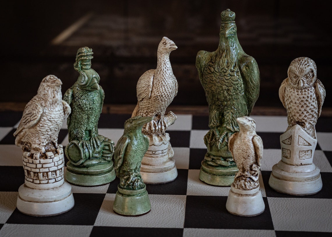 Made to Order Chess Set British Birds Similar to the Set - Etsy