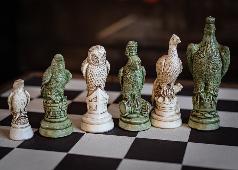 Made to Order Chess Set British Birds Similar to the Set - Etsy