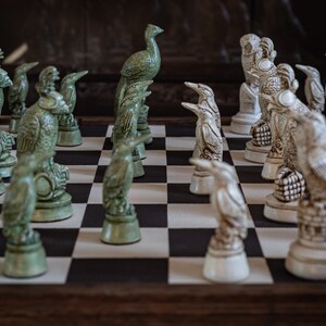Made to Order - Chess Set, British Birds, Similar to the Set in Blade ...