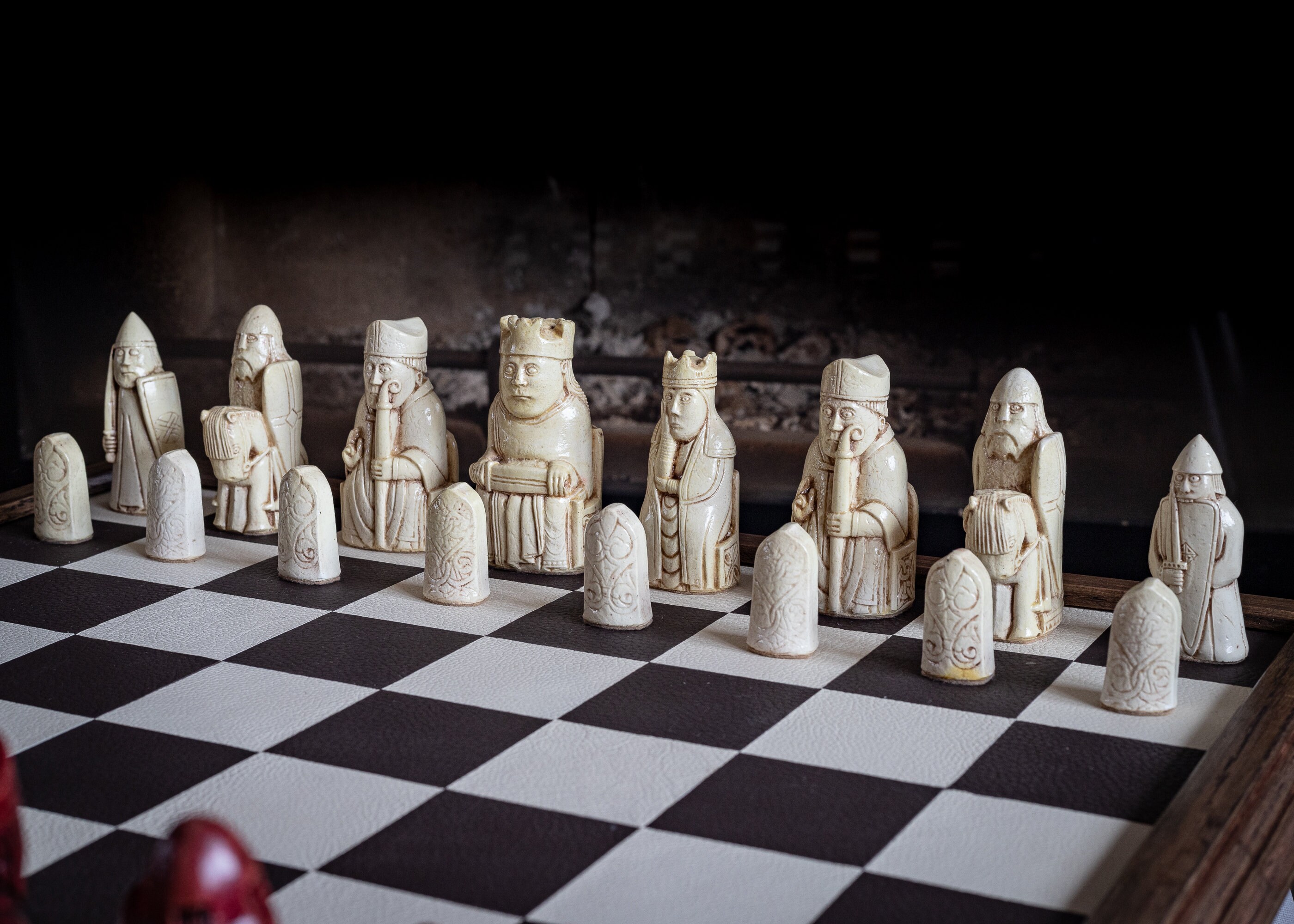 Made to Order – Chess Set, Lewis No.1 and No.2 Design in an Aged ...