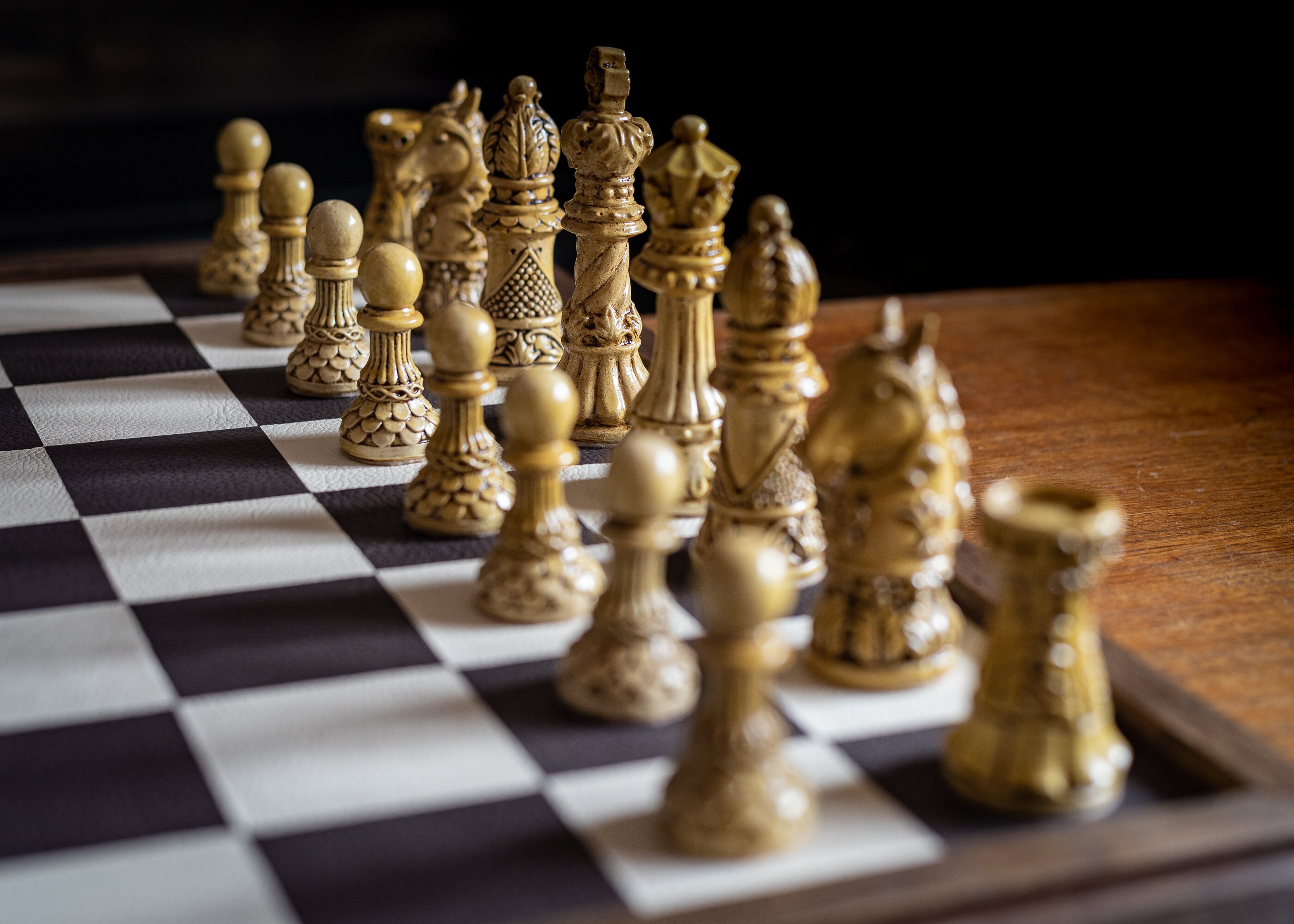 Made to Order Chess Set Ornate Staunton Design in Aged | Etsy