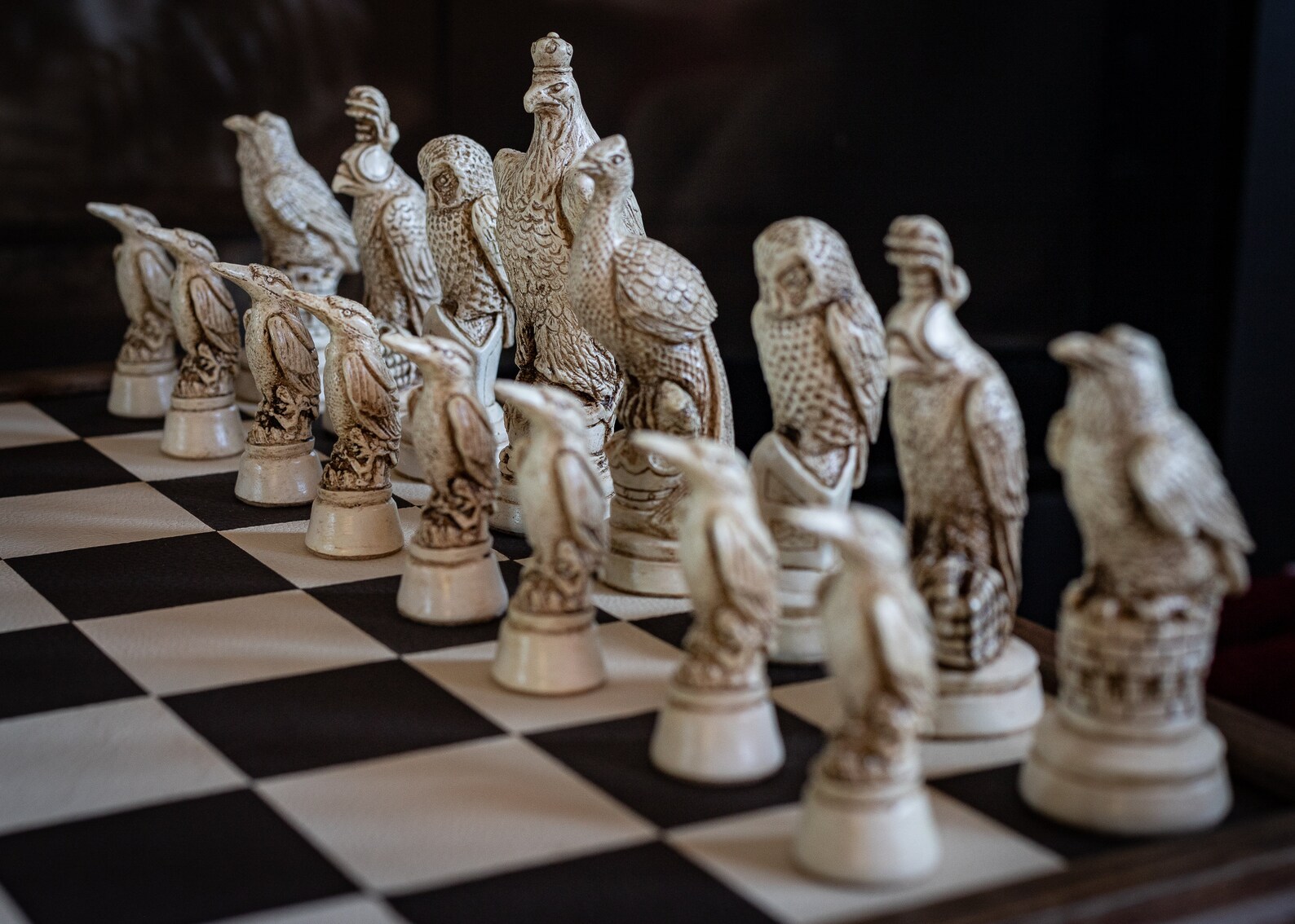 Made to Order - Chess Set, British Birds, Similar to the Set in Blade ...