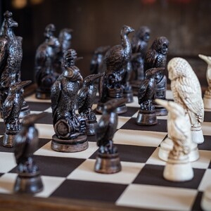 Made to Order Chess Set, British Birds, Similar to Set in Blade Runner ...