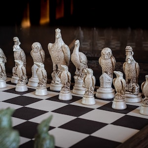Made to Order - Chess Set, British Birds, Similar to the Set in Blade ...