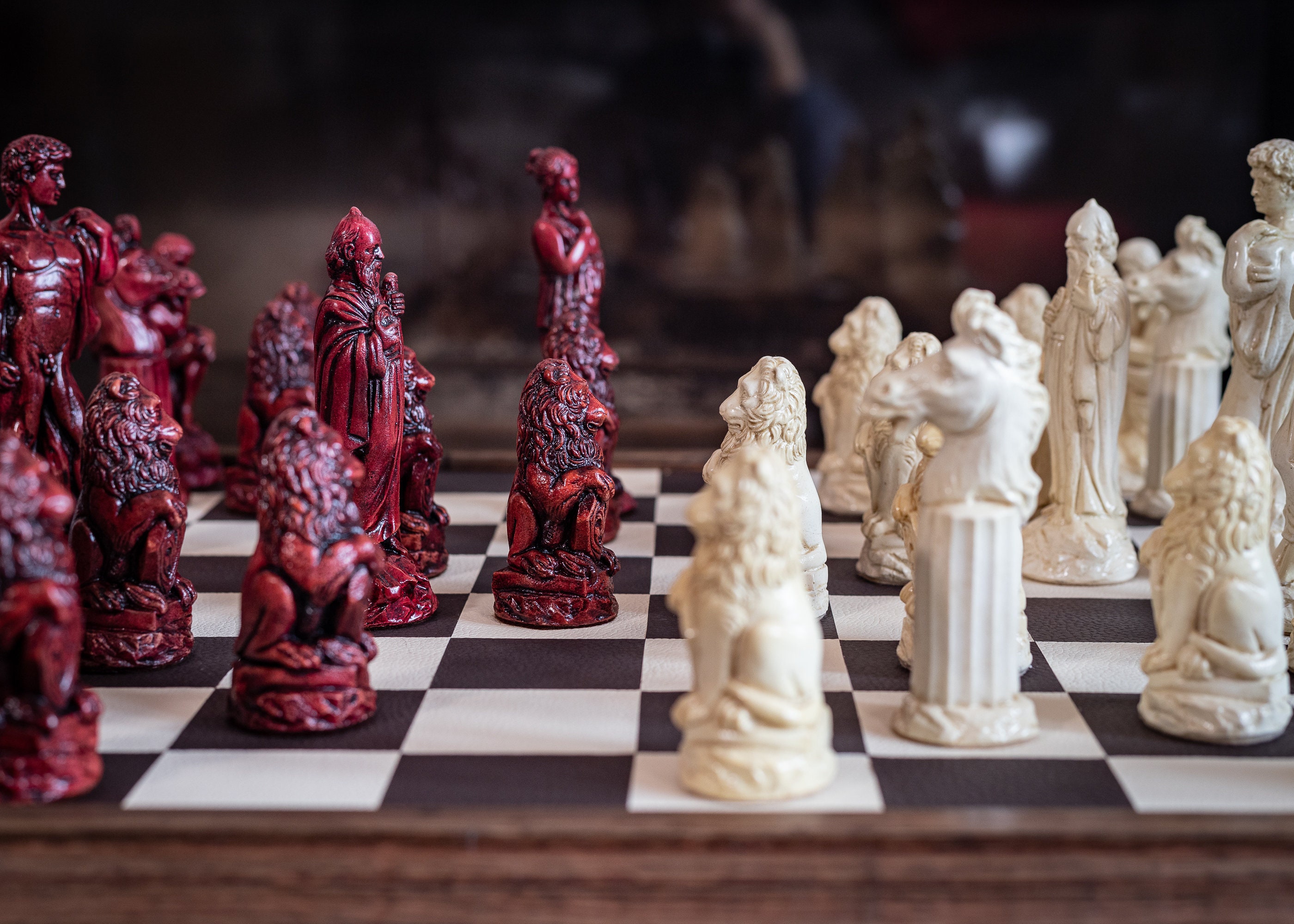 Made to Order Chess Set Classical Greek Design Finished in | Etsy