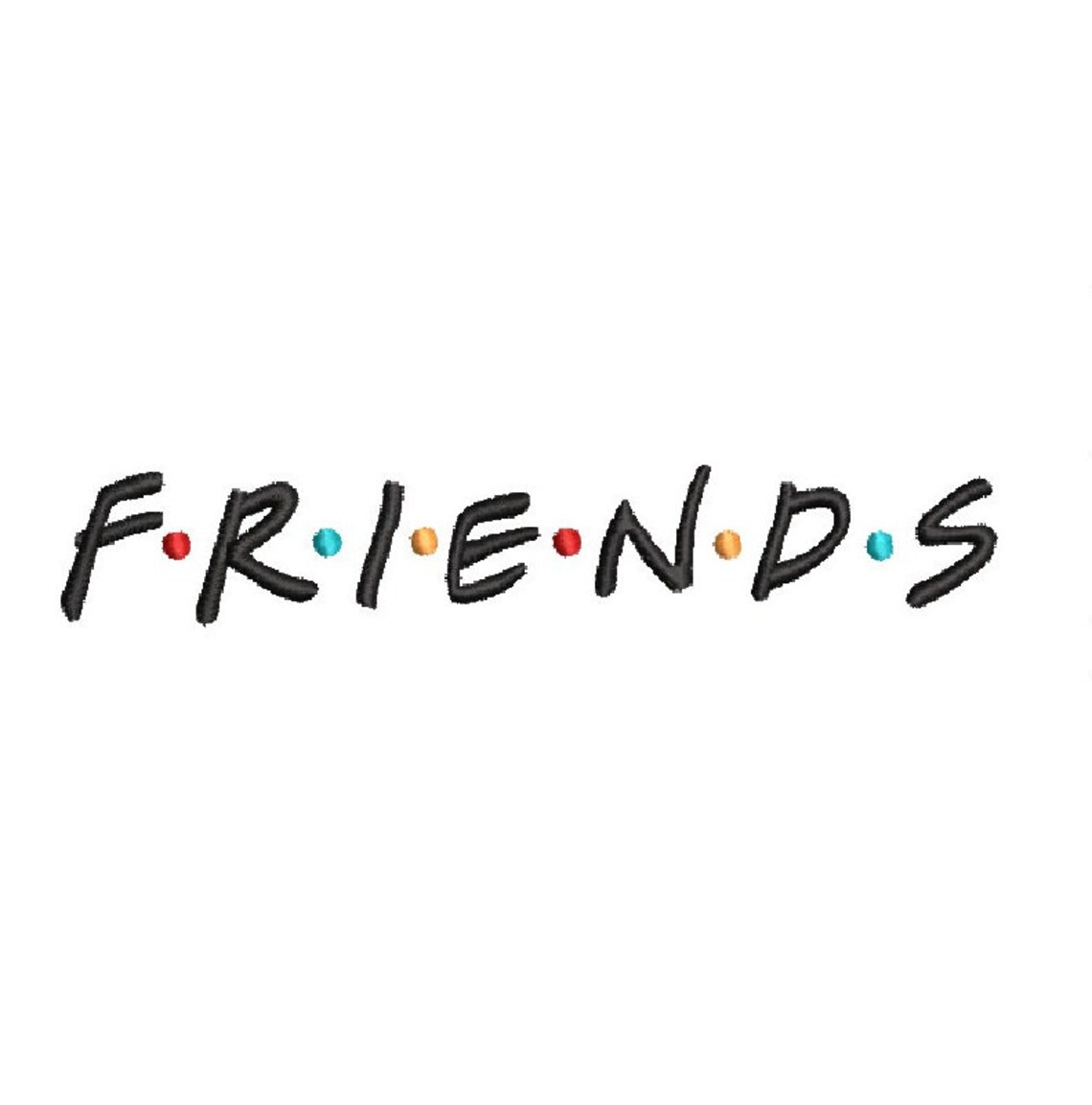 Friends Embroidery Digital Design File - Etsy