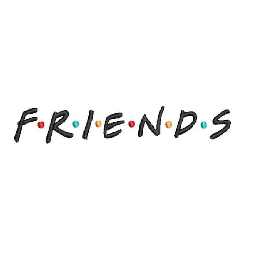Friends Embroidery Digital Design File - Etsy