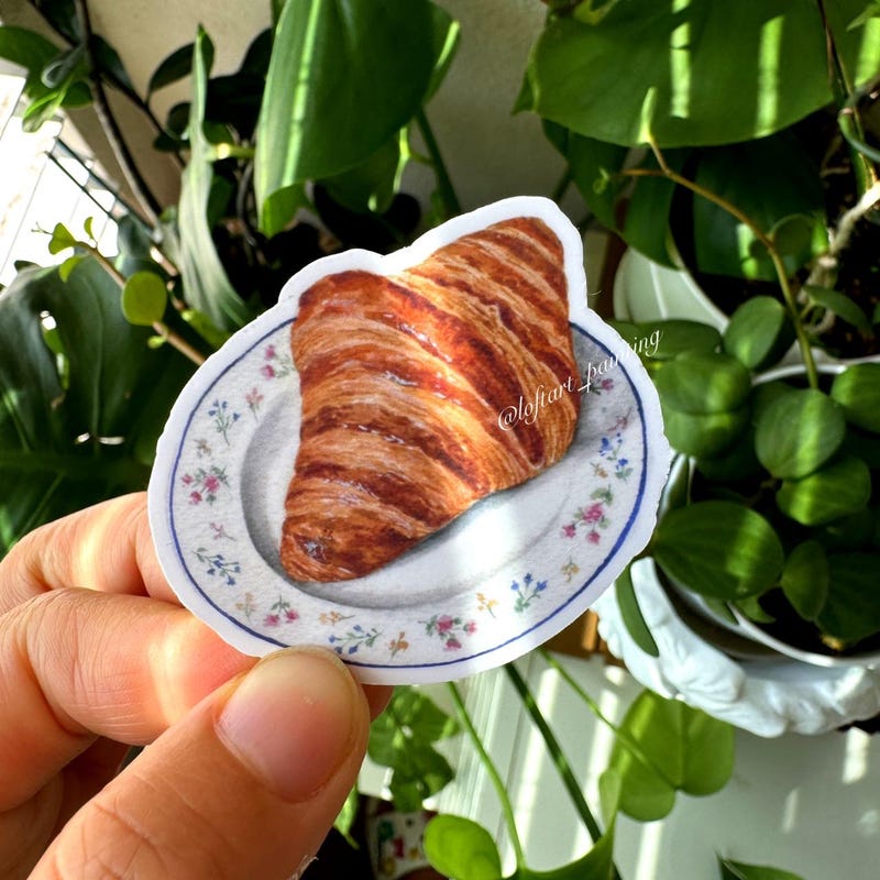 Croissant Vinyl Decal - Etsy