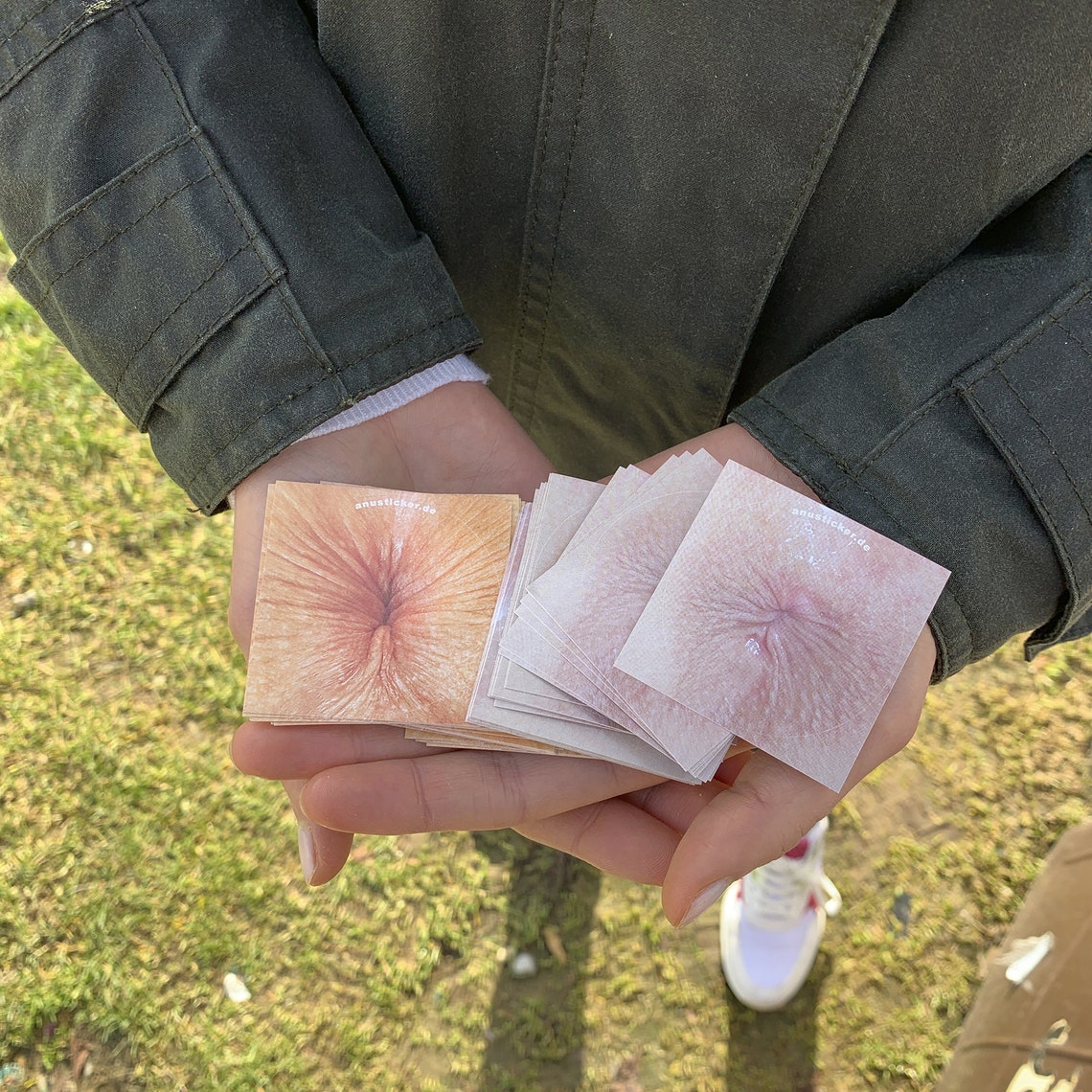 Anusticker 100 Stickers white & Squidgy Funny - Etsy