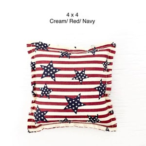 Patriotic Mini Pillows, 4th of July, Flag Tiered Tray Mini Pillows ...