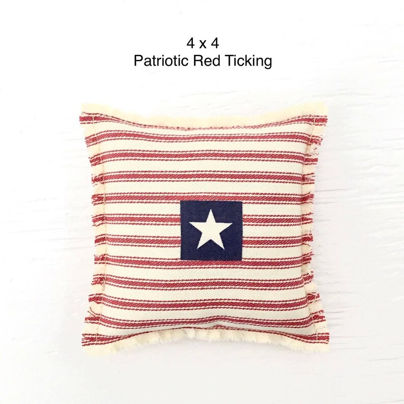 Patriotic Mini Pillows, 4th of July, Flag Tiered Tray Mini Pillows ...