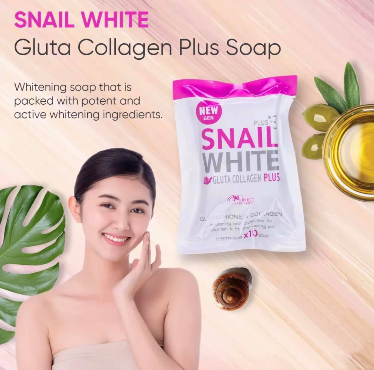 Snail White Body Bar Soap For Whitening Skin at Carole Spears blog