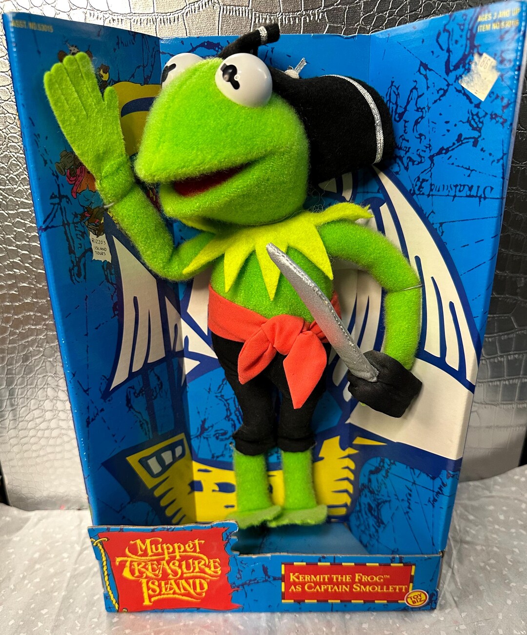 Captain Kermit the Frog Muppet Treasure Island Plush New in Package ...