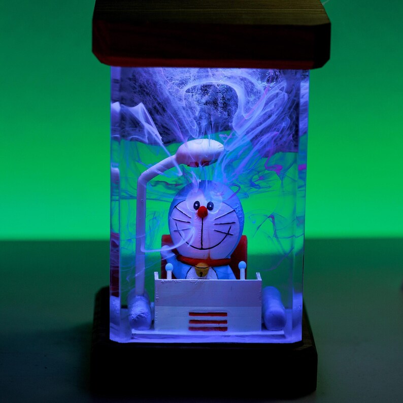 Doraemon Resin Lamp, Anime Robot Cat Art Night Light, Kids Room Decor ...