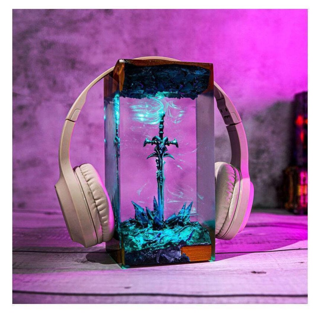 Handmade Sword Night Light War Sword Headphone Stand King Sword Legend ...