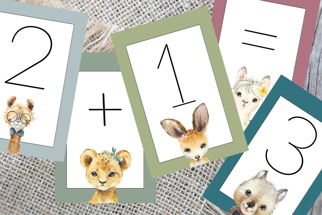 Waterproof NUMBERS FLASHCARDS SET Unrippable Cards - Etsy