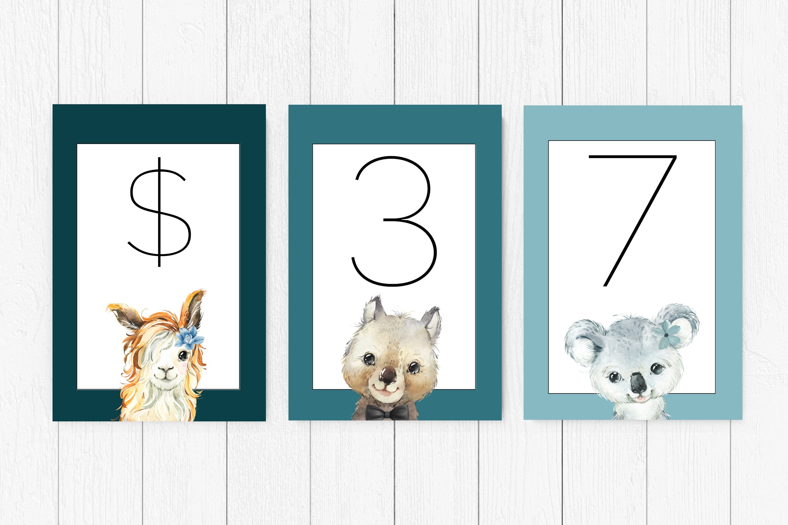 Waterproof NUMBERS FLASHCARDS SET Unrippable Cards - Etsy