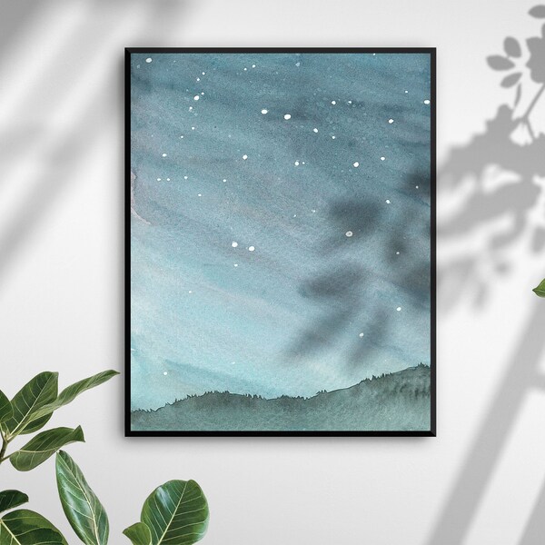 Starry Sky Print - Etsy