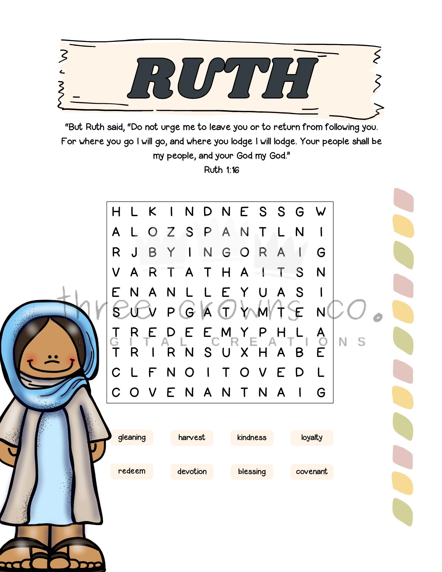 Bible Character Word Search Printable – 5 Fun Christian Word Puzzles ...
