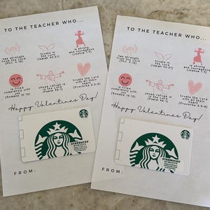 Teacher Valentine Gift Card Printable - Teacher Valentine - Christian ...