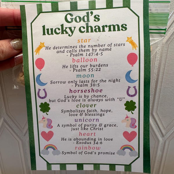 Printable Lucky Charms - Etsy