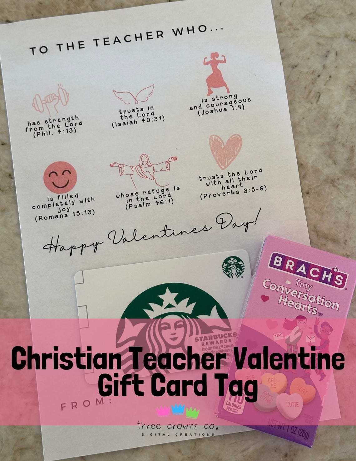 Teacher Valentine Gift Card Printable - Teacher Valentine - Christian ...