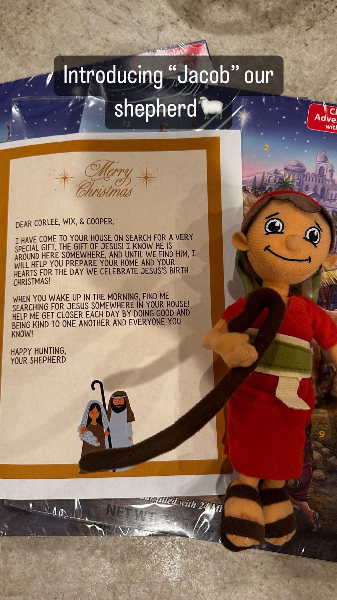 Shepherd on the Search Cards Christian Elf on the Shelf Cards Digital ...